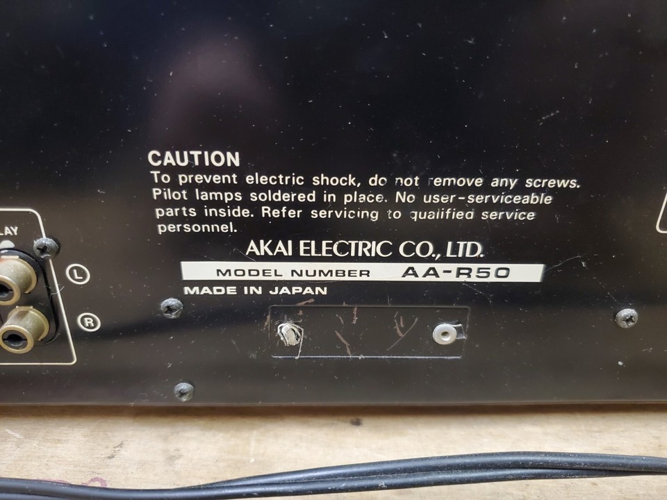 Vintage Akai AA-R50 AM/FM Stereo Receiver, Silver Face, For Parts or ...