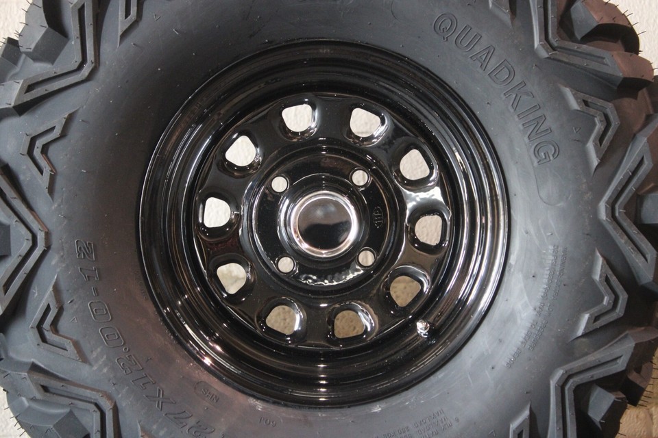 YAMAHA VIKING 700 27" QUADKING ATV TIRE ITP BLACK ATV WHEEL KIT ...