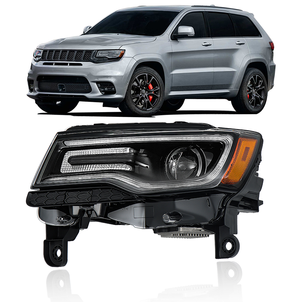 LH W/O AFS Headlight Headlamp Fit For Jeep Grand Cherokee 2016 ...