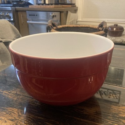 Emile Henry France Rouge Red Ceramic Bowl 10 Inches Made In France | eBay