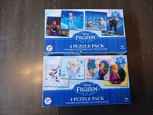 2 More Different Disney Frozen 4 Puzzle Pack Puzzles Complete | eBay