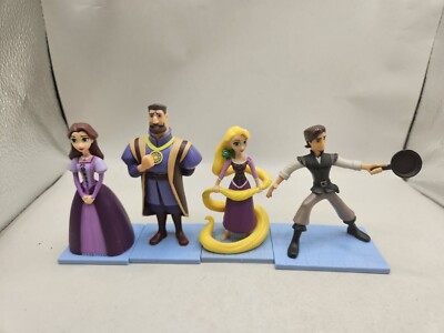 Disney Jakks Tangled PVC Figures Rapunzel Flynn Rider Fredric Arianna ...