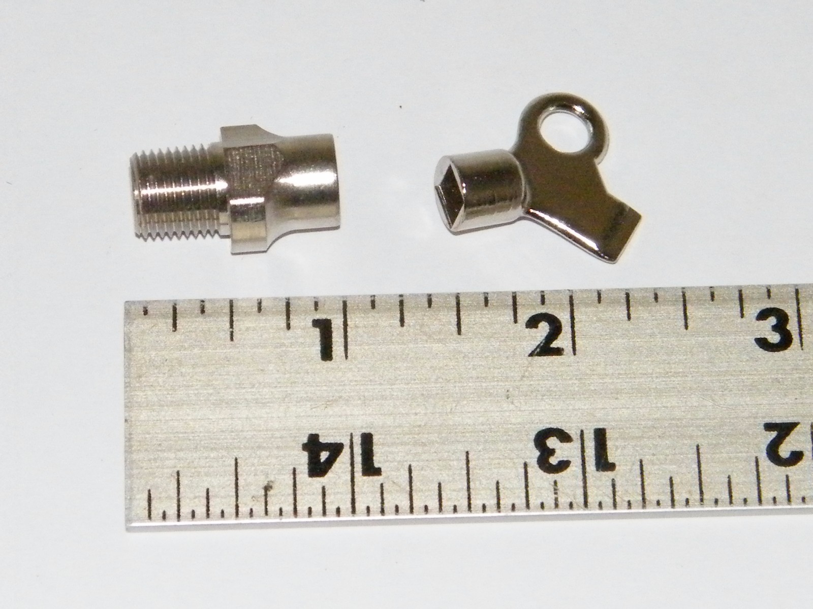 1/8" MIP Radiator Brass chrome Plated Air Vent Bleeder Coin Valve and ...