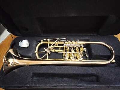 Rotary trumpet with two octave keys, made in China , in B-flat | eBay