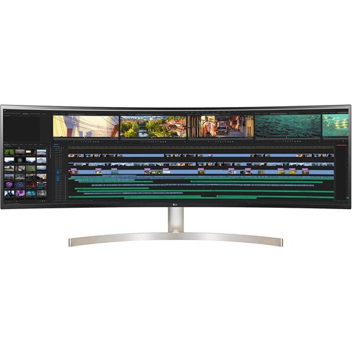 LG 49 Inch 32:9 UltraWide Dual QHD IPS Curved LED Monitor with HDR 10 ...
