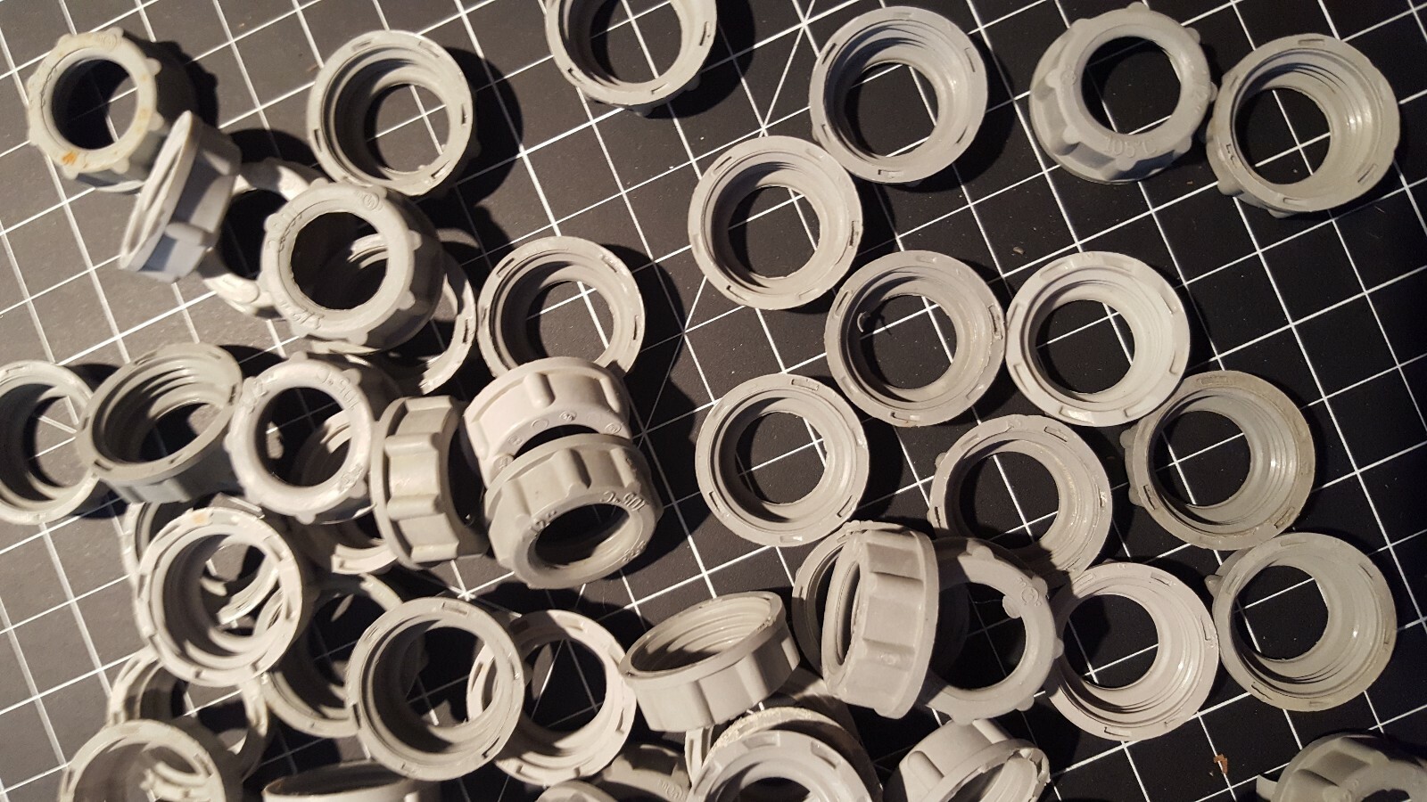 1/2" pvc electrical conduit bushing / locknut FREE SHIPPING LOT OF 390 ...