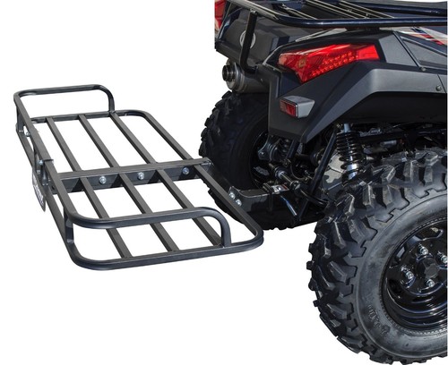 ATV CARGO RACK QUAD 4 WHEELER CARRIER REAR HITCH MOUNT RECEIVER BALL ...