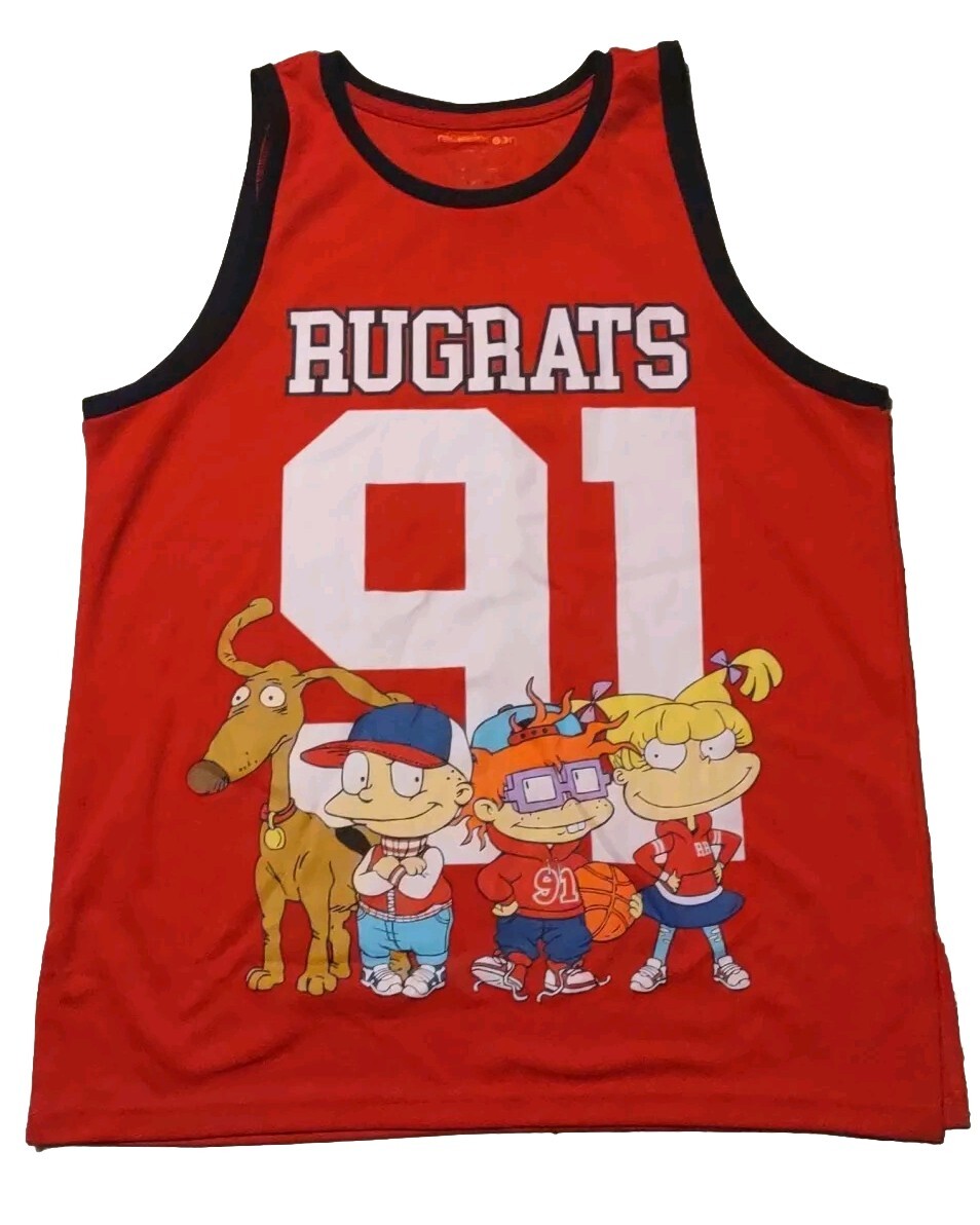 Nickelodeon Rugrats Characters Jersey Tank Top Red Me… - Gem