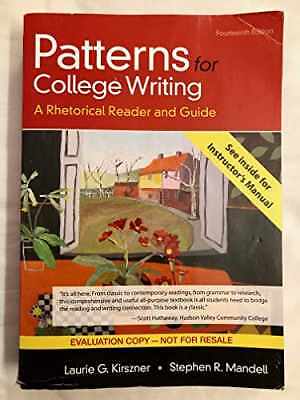 patterns for college writing - Paperback, by Laurie G. Kirszner Stephen ...