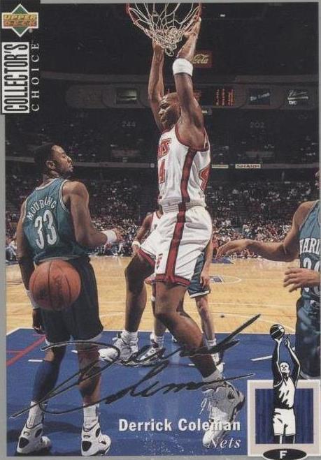1994-95 Upper Deck Collector's Choice - Derrick Coleman #44 Silver Foil ...