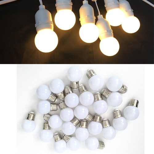 12/24/36 Pack LED Bulb E27 Screw Warm White 2800K SMD Globe Plastic ...