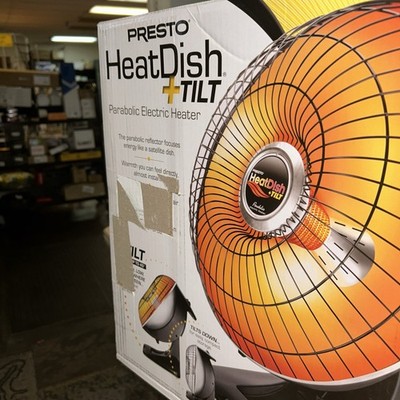 Presto Heatdish plus Tilt Parabolic Radiant Heater, Reflective ...