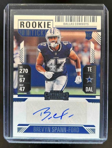 2024 Contenders Brevyn Spann-Ford Rookie Ticket Auto RC Rookie #207 | eBay