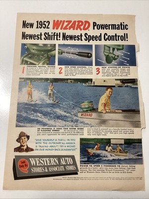 1950’s Western Auto Wizard Shift 11”x8”Vintage Mag Ad(MP196) | eBay