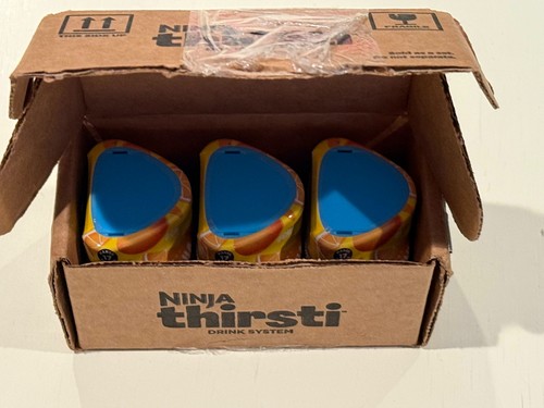 3x Pack NINJA thirsty Fruiti Chill Flavored Water Drops ORANGE W/O ...