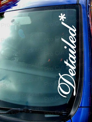 Detailed Small - Large Windscreen Car Stickers Decals JDM DUB EURO ...