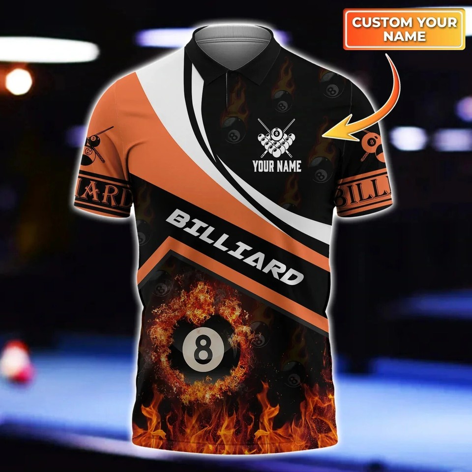 Billiards Shirt Pool Team Uniform Championship Personalised Name - AU ...
