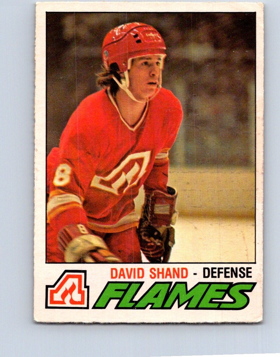 VINTAGE HOCKEY CARD 1977 O-PEE-CHEE ATLANTA FLAMES DAVID SHAND ROOKIE ...
