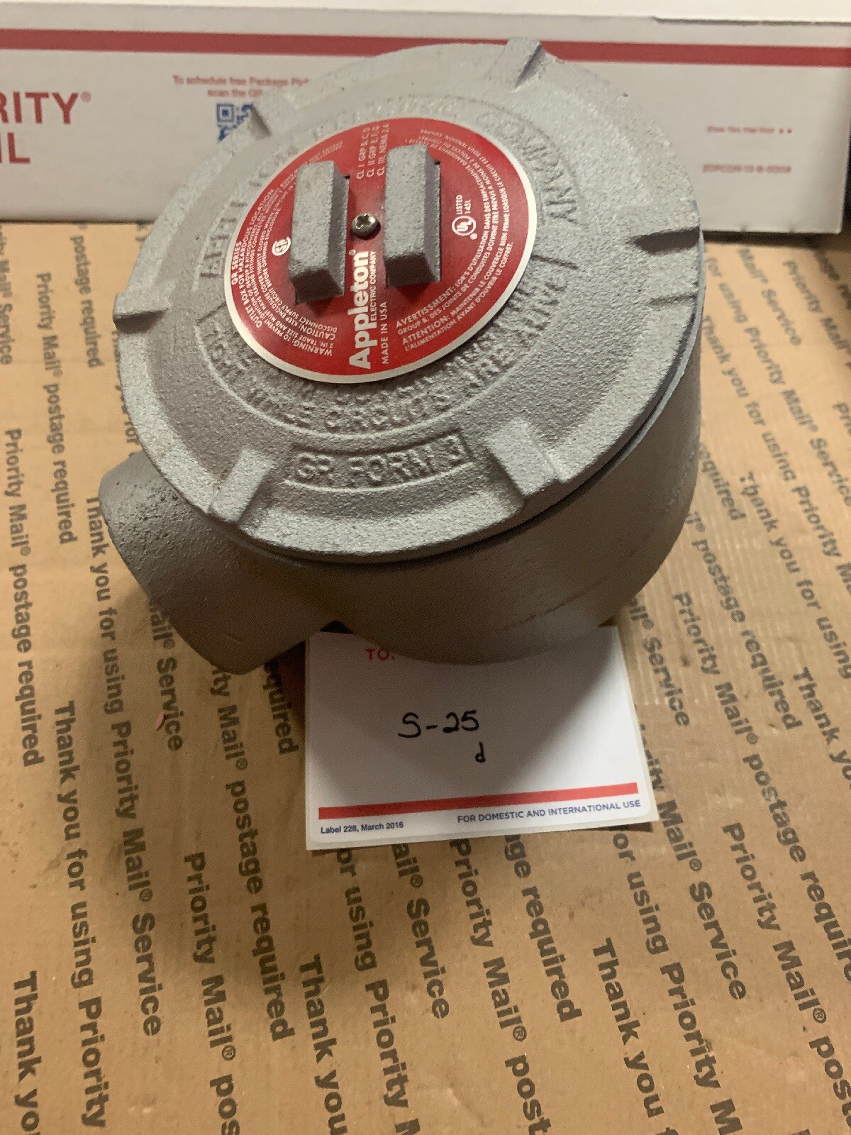 Appleton Electric Company Conduit Outlet Box GR-Form-3 Type GR 2" NPT ...