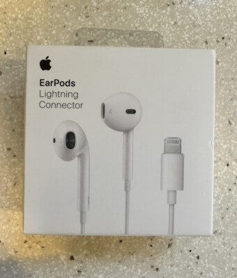 Apple EarPods with Lightning Connector In Ear Canal Headset - White ...