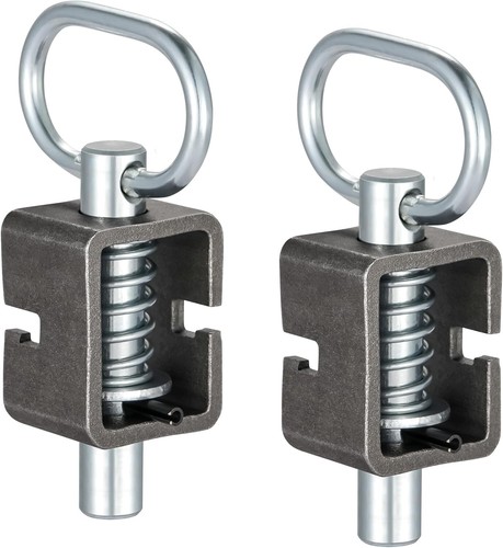 2PCS Weld-On Spring Pin Latch Lock Assembly for Utility Trailer Tail ...
