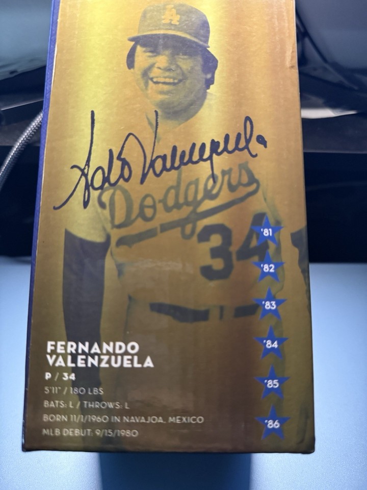 Los Angeles Dodgers 2020 Fernando Valenzuela Bobblehead 40th ...