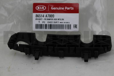 86514A7000 Genuine Hyundai / KIA BRKT -FR BUMPER SIDE | eBay