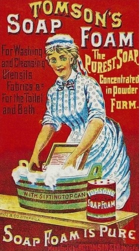 A "Thompson's Soap Foam" Homemade Detergent Advertising Picture ...