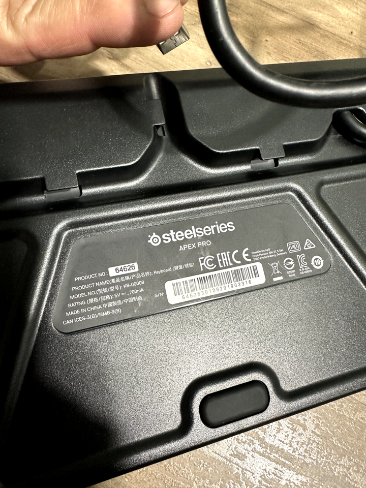 SteelSeries Apex Pro Mechanical Gaming Keyboard - Black | eBay