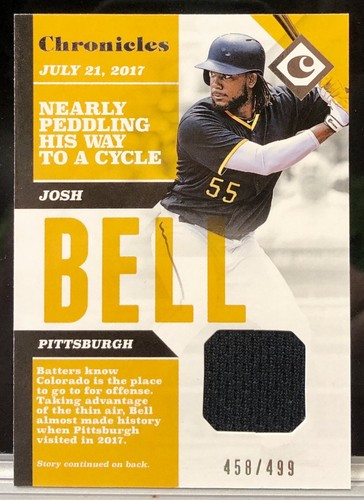 2017 Panini Chronicles Swatches /499 Josh Bell #CS-JB Rookie | eBay