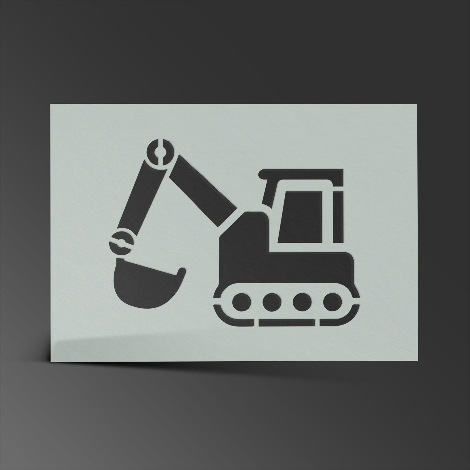 Digger Stencil Stencil JCB Mylar Sheet Painting Art Kids Bedroom 190 ...