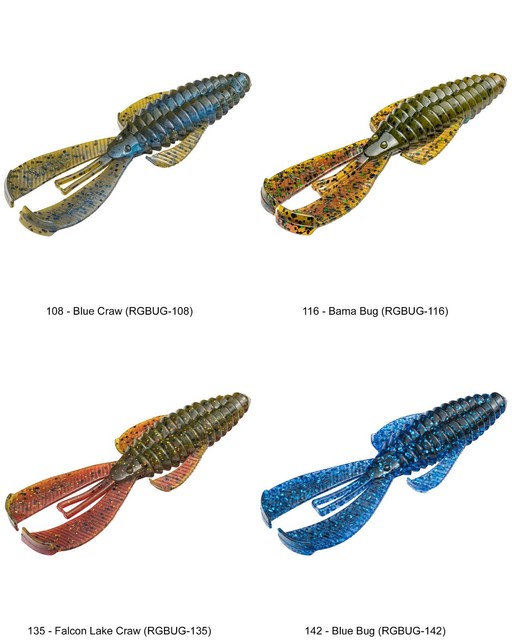 Strike King Rage Tail DB Bug Summer Craw 7pk for sale online | eBay
