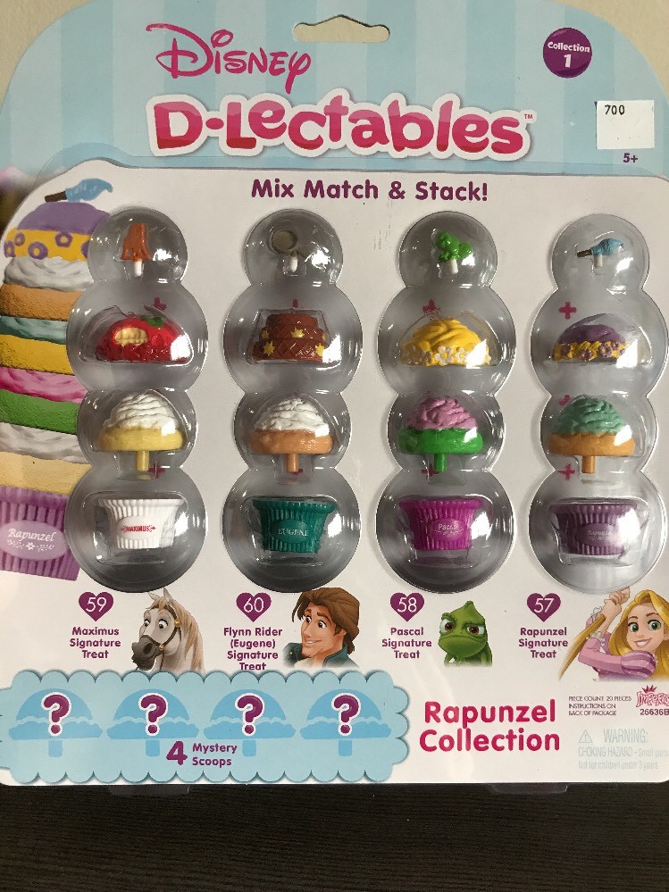 2 Disney D-Lectables: Cinderella And Rapunzel collection #1 And Cupcake ...