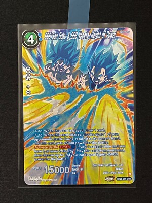 Dragon Ball Super Card Game SSB Goku & SSB Vegeta Height of Power SPR ...