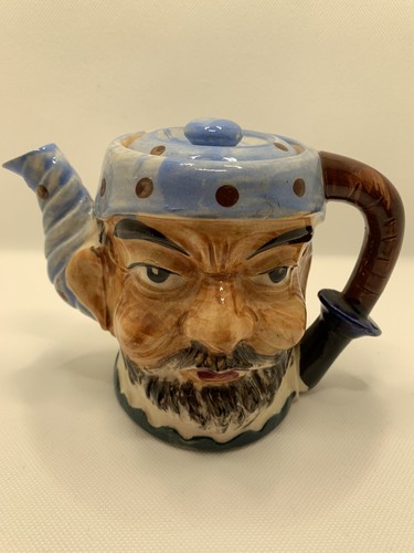 Vintage JAPANESE CERAMIC PIRATE FACE HEAD TEAPOT-Occupied Japan | eBay