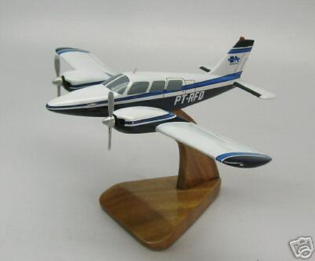 PA-34 Piper Seneca PA34 Airplane Desk Wood Model Big New | eBay