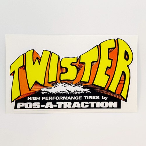 Pos-A-Traction Twister Vintage Style DECAL, Vinyl STICKER, hot rod, car ...