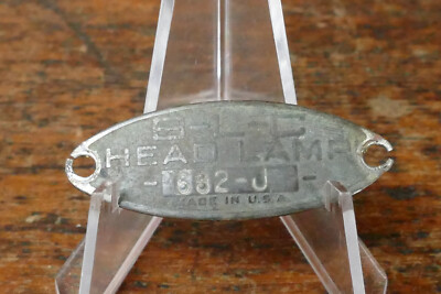Vintage 1930s BLC Head Lamp Automobile Brass ID Tag Emblem Advertising ...