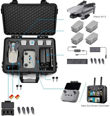 DJI Mavic 2 CASE Air Fly More Combo Mavic Air 2 Drone Accessories Foam ...