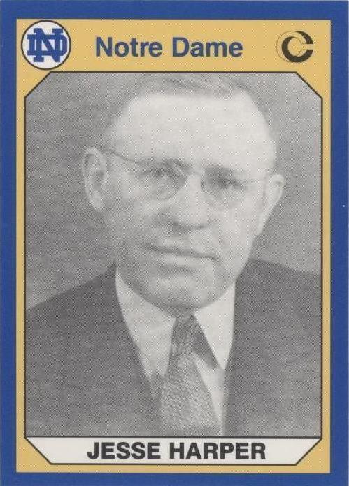 1990 Collegiate Collection University of Notre Dame - Jesse Harper #123 ...