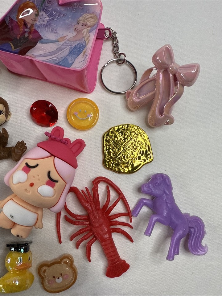 Mixed Lot Junk Drawer Assorted Smalls Toys Trinkets Tokens Gems 26 ...