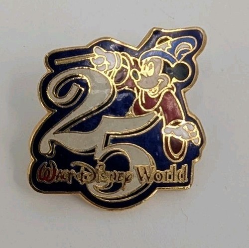 Walt Disney World 25th Anniversary Sorcerer Mickey Pin Trading | eBay