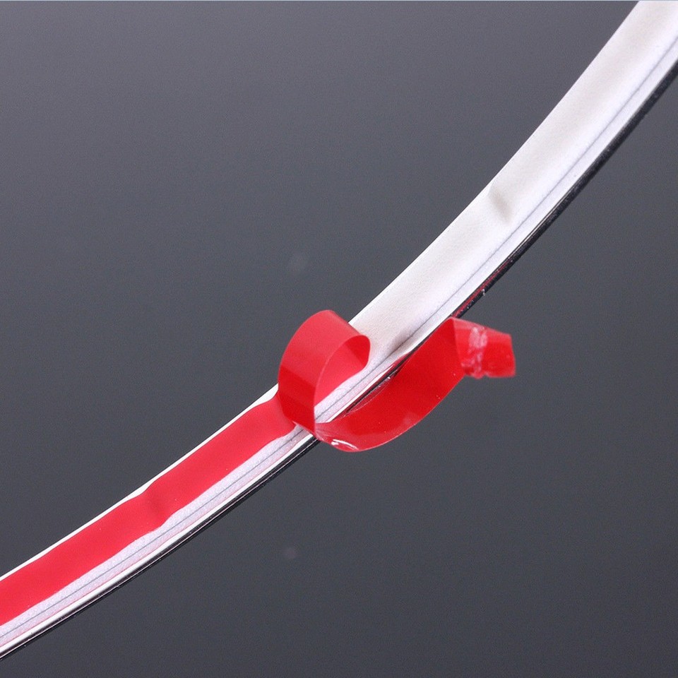 Universal 2M Chrome Trim Strip Auto Car Door Edge Scratch Guard ...