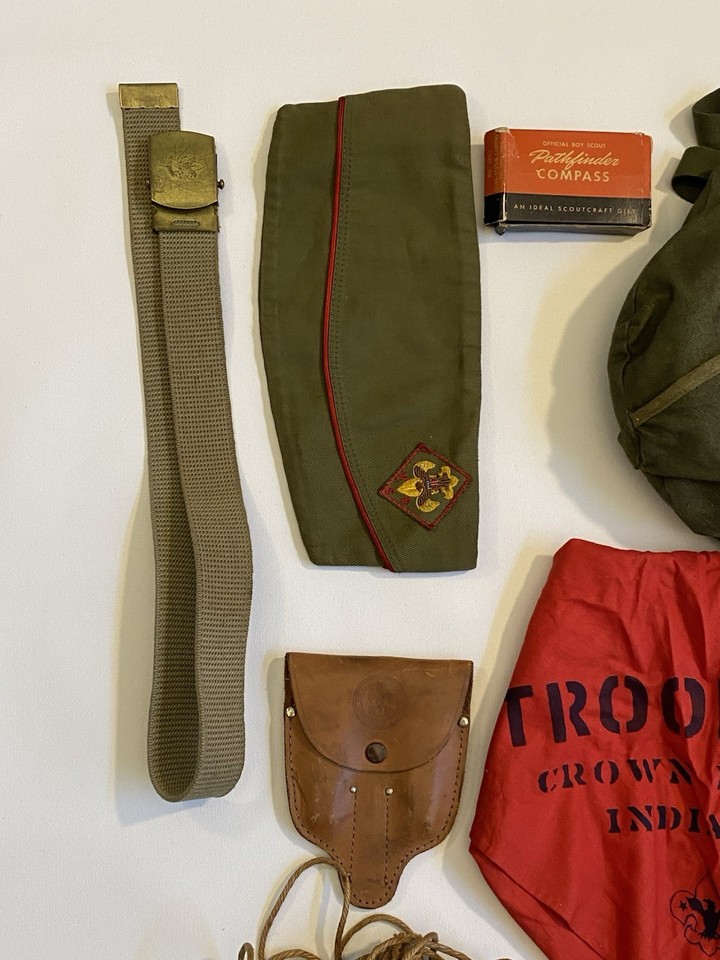 Boy Scouts of America BSA Vintage Full Kit Uniform Backpack with All ...