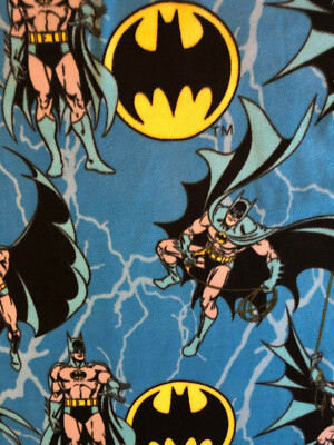 Classic Batman DC Comics BLANKET FLEECE Fabric by Yard or 1/2 Yard | eBay