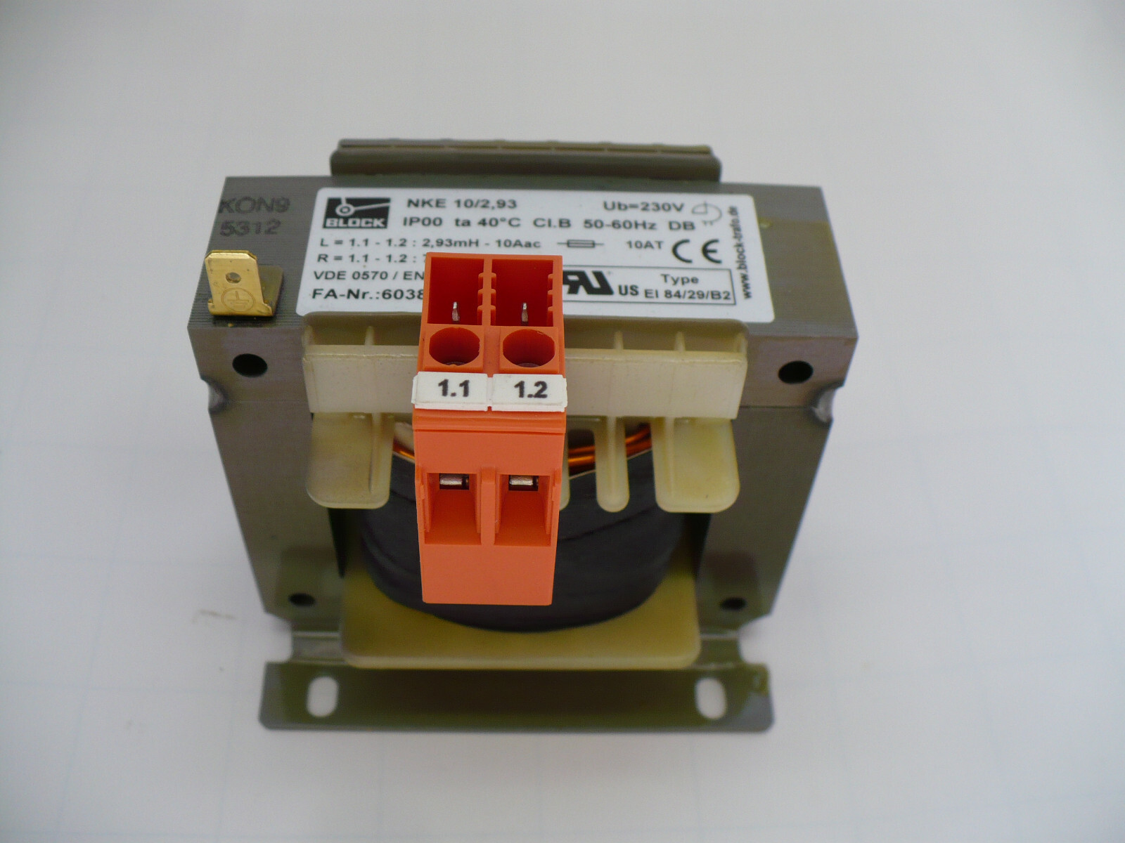 Netz-Drossel Block 603895 NKE 10/2,3 EI 84/29/B2 230 V | eBay.de