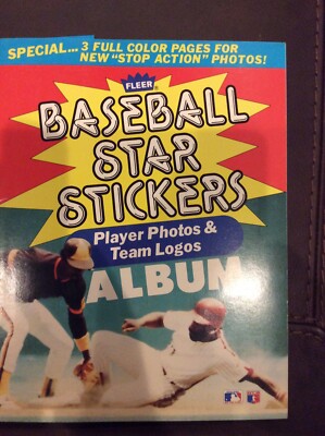1985 FLEER Baseball Star Stickers Album | eBay