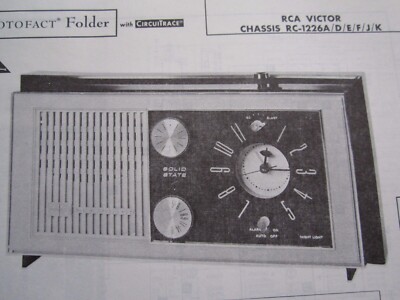 RCA RC-1226A, RC-1226D, -1226E, -1226F, -1226J, -1226K RADIO RECEIVER ...