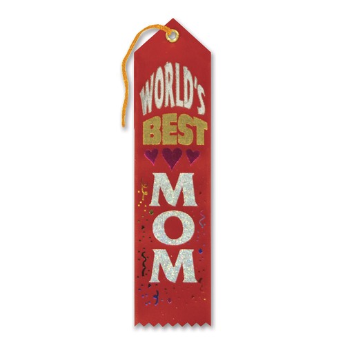 New 2"x8" World's Best Mom Award Ribbons - 6 Pack | eBay