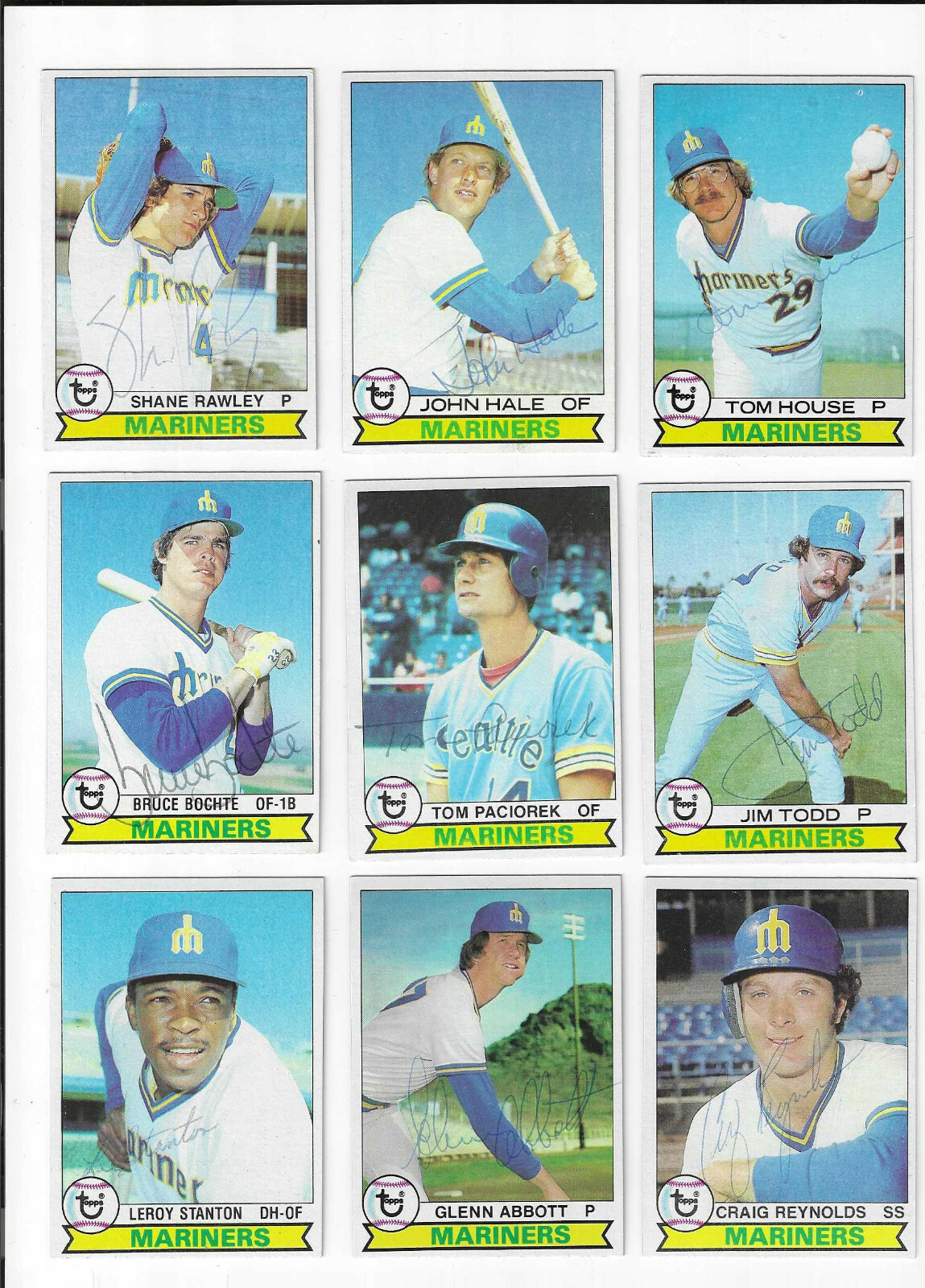 23 Different Signed 1979 Topps SEATTLE MARINERS Cards Autographed | eBay